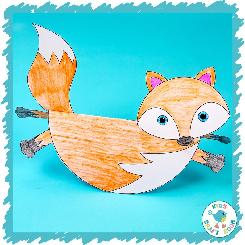 Rocking Fox Craft for Kids - Etsy