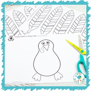 Feathered Turkeys Cutting Practice - Etsy