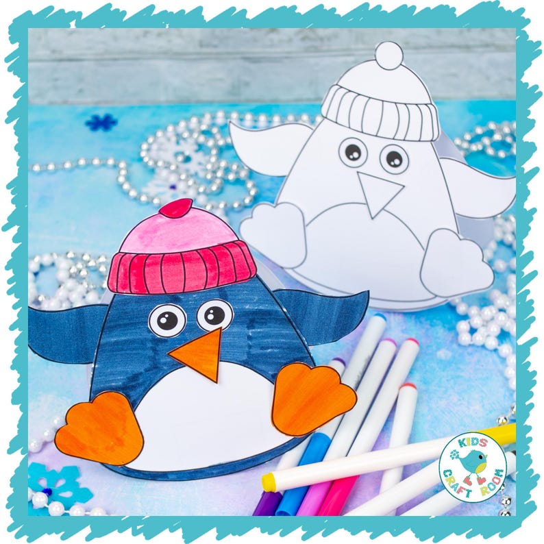 Rocking Penguin Craft - Polar Animal Activity - Winter Craftivity for ...
