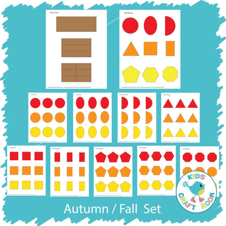 Seasons Shape Tree Craft for Kids - Etsy