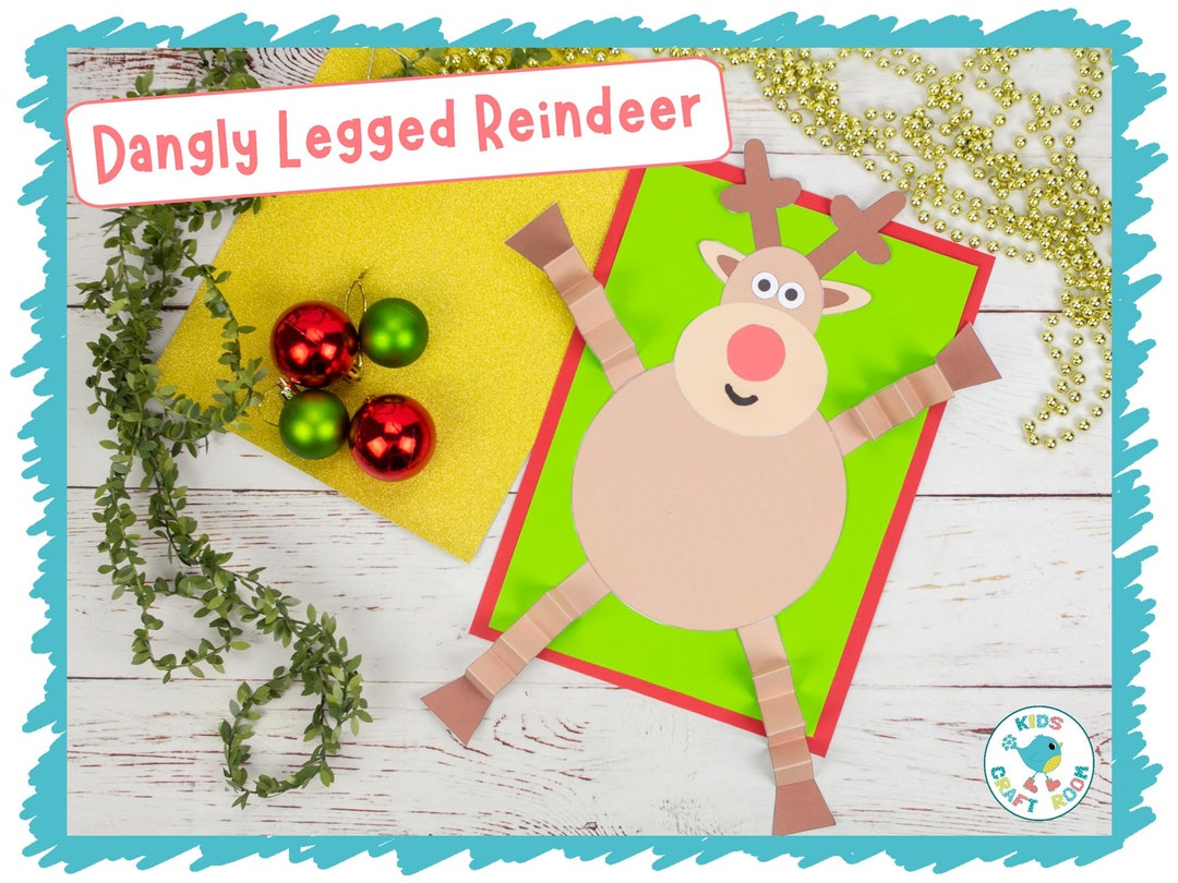 Dangly Legged Reindeer Craft for Kids - Etsy
