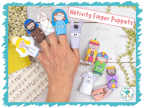 Christmas Nativity Finger Puppets | Etsy