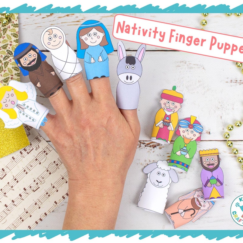 Christmas Finger Puppets Set - Etsy