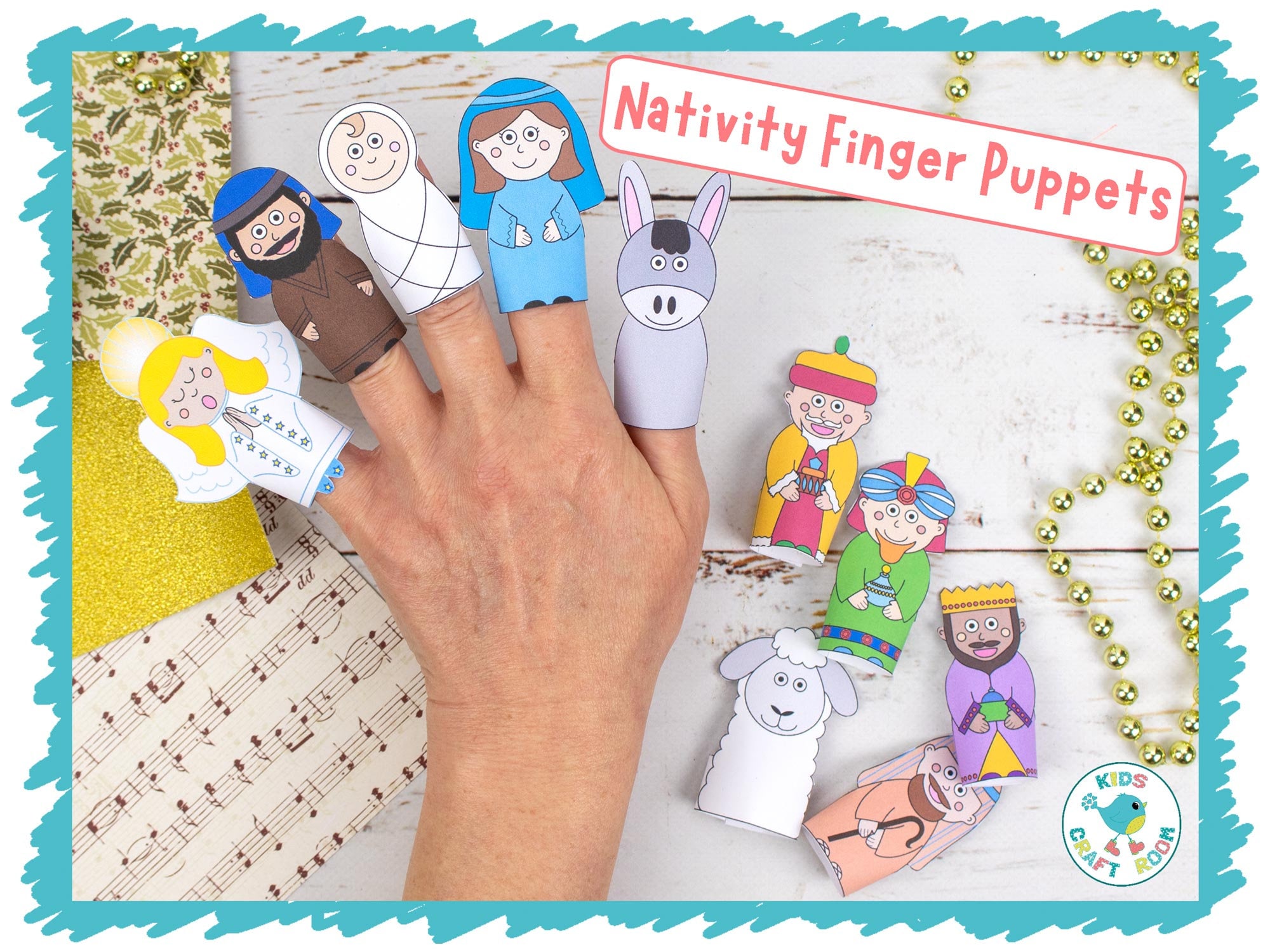 Christmas Nativity Finger Puppets - Etsy