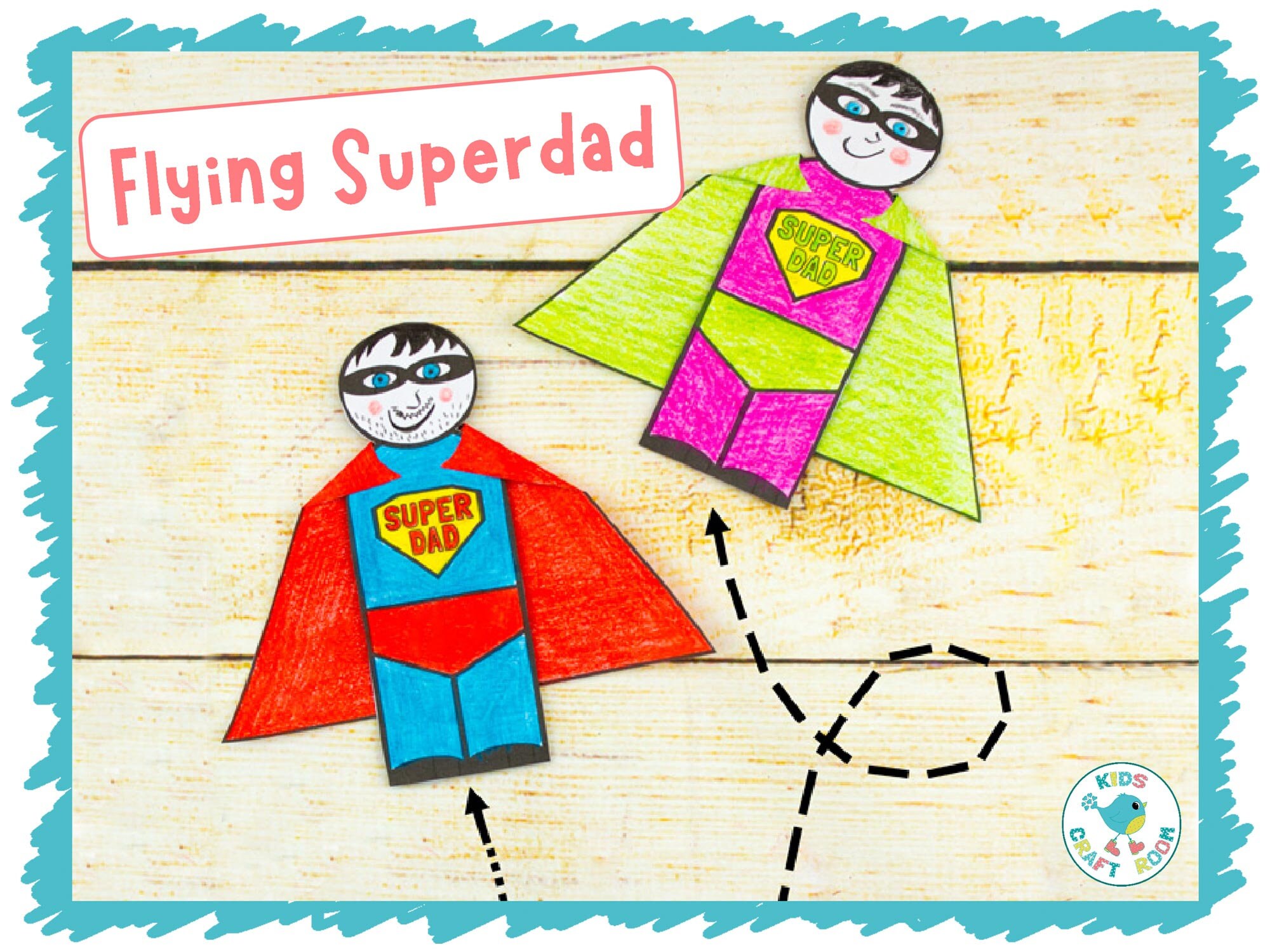 Father's Day Flying Superdad - Etsy