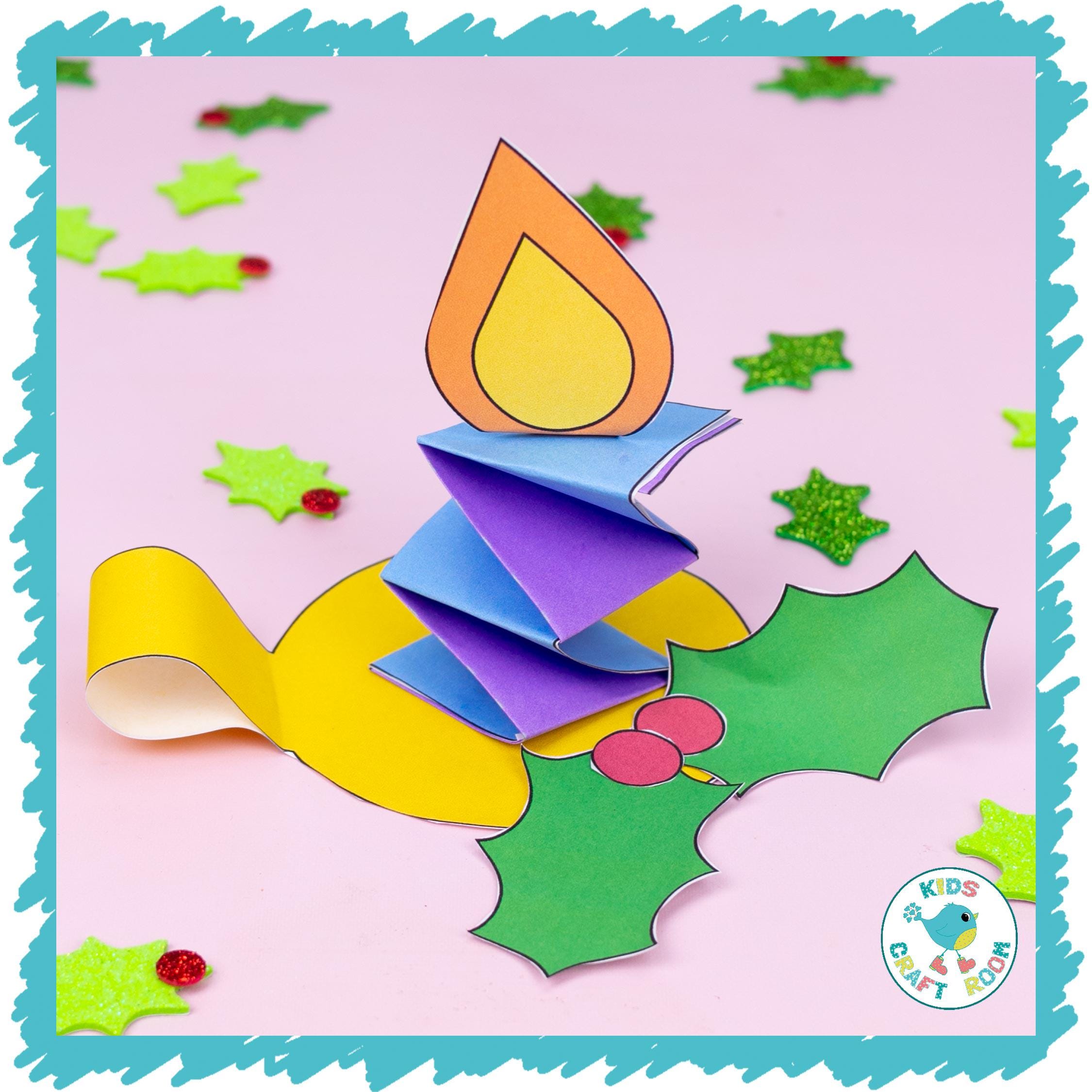 Candle Craft for Kids - Christmas, Diwali, Hanukkah - Etsy