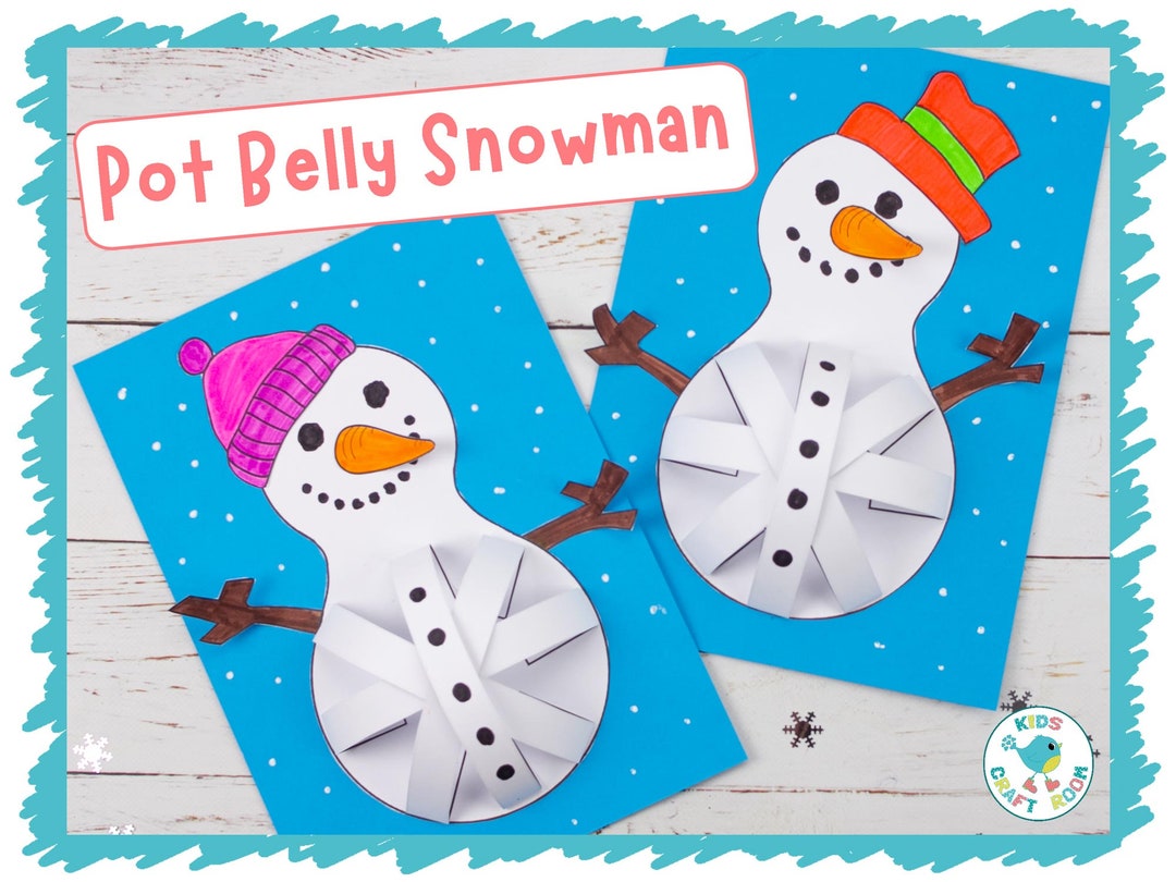 Pot Belly Snowman - Etsy