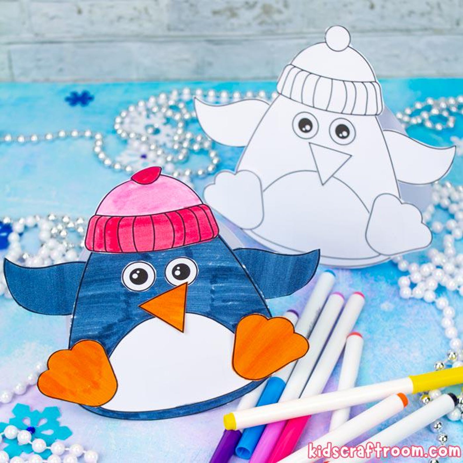 Rocking Penguin Craft - Polar Animal Activity - Winter Craftivity for ...