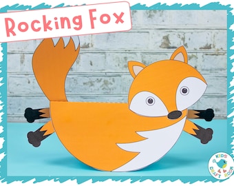 Printable Fox Craft Template for Kids Forest Animal Crafts Build a Fox ...