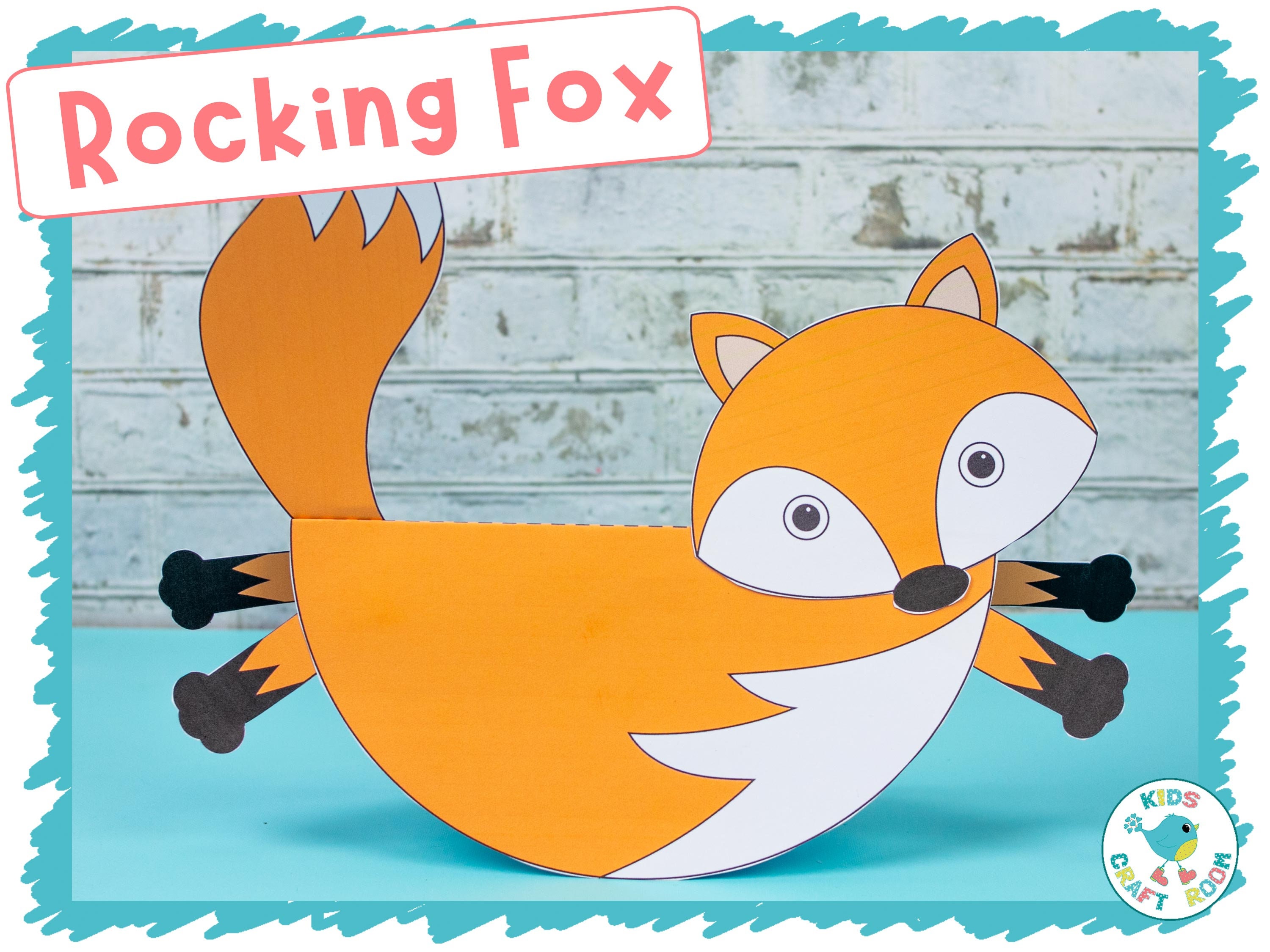 Rocking Fox Craft for Kids - Etsy