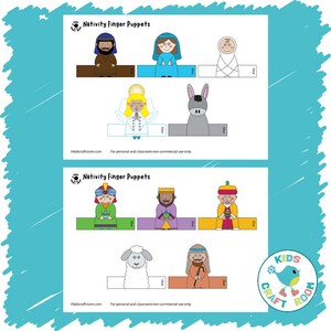 Christmas Nativity Finger Puppets - Etsy
