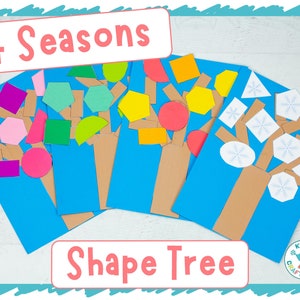 Seasons Shape Tree Craft for Kids - Etsy