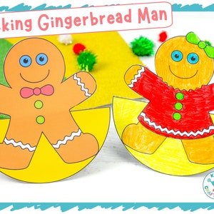 Rocking Gingerbread Man Craft - Christmas Craft - Etsy