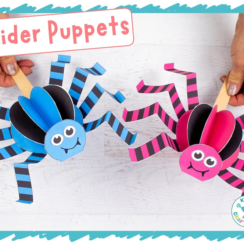 Spider Puppet Craft - Etsy UK