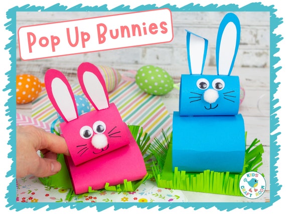 Pop up Bunny Easter Craft for Kids | Etsy
