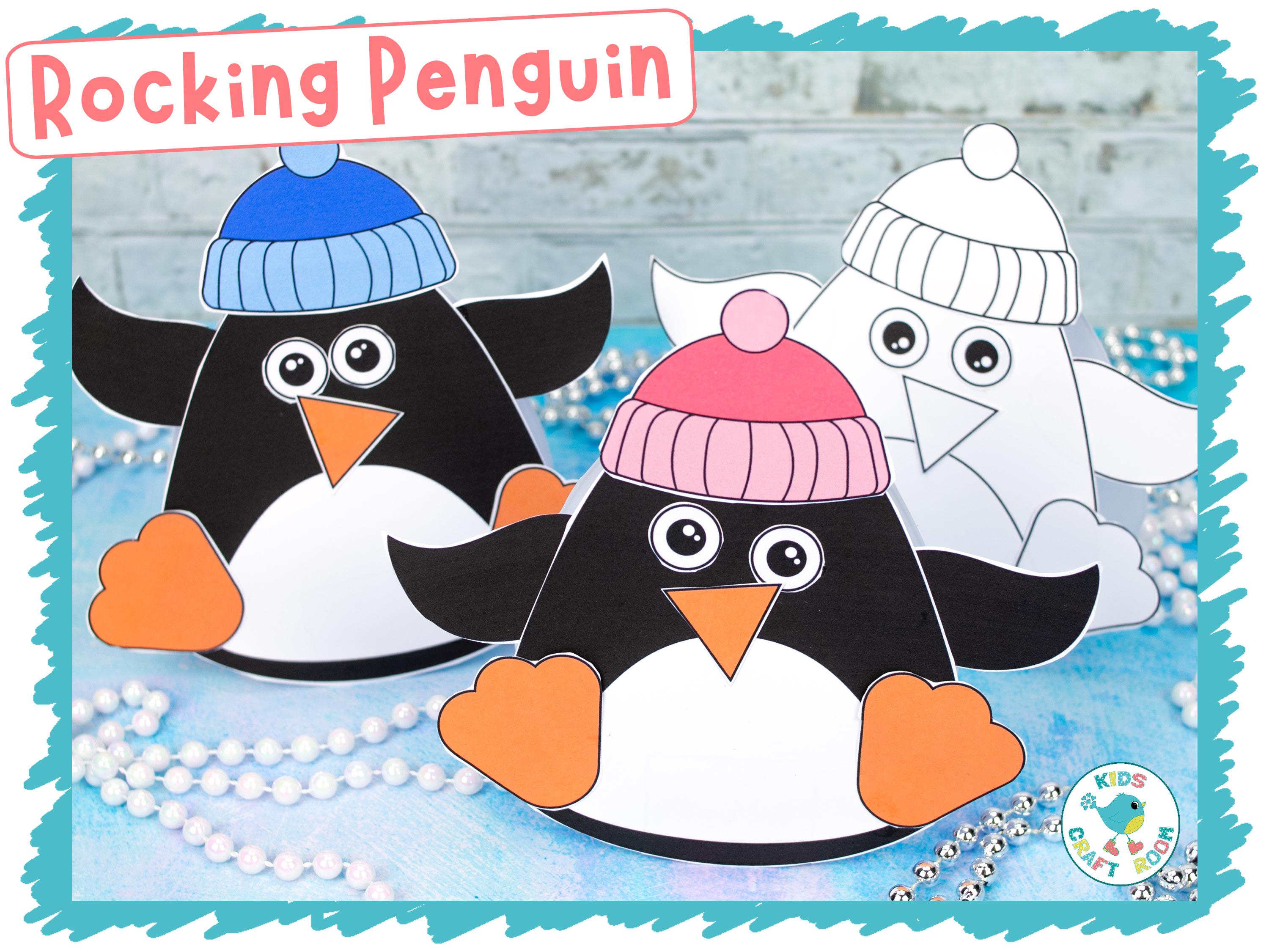 Rocking Penguin Craft - Polar Animal Activity - Winter Craftivity for ...