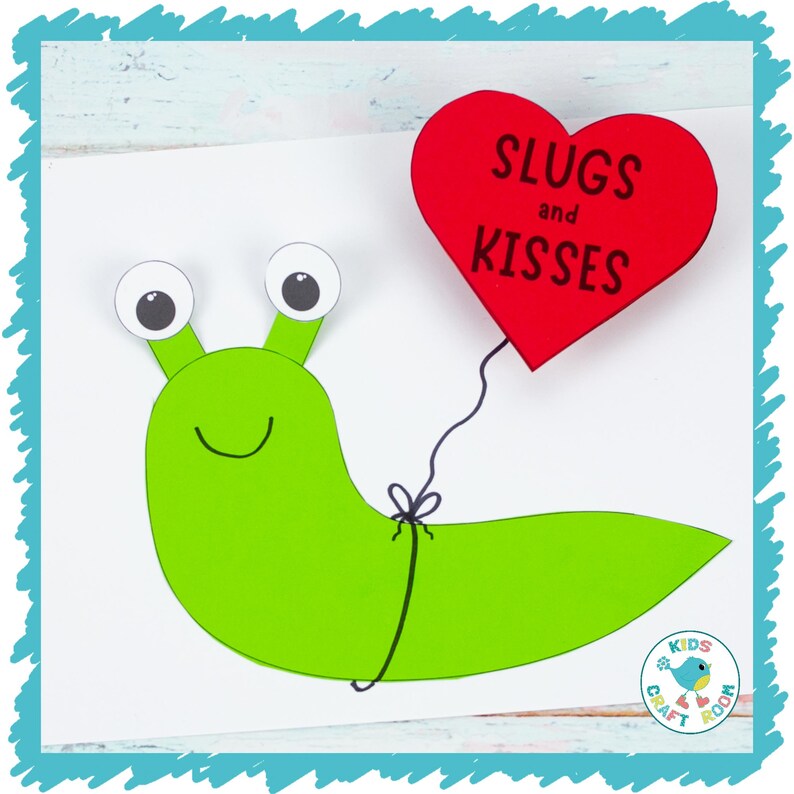 Slugs and Kisses Valentine Craft - Etsy