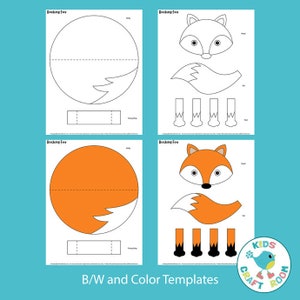 Rocking Fox Craft for Kids - Etsy
