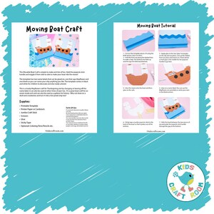 Movable Mayflower Boat Craft: Printable Thanksgiving Activity (PDF) - Etsy