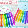 Rainbow Cloud Craft for Kids - Etsy