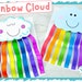 Rainbow Cloud Craft for Kids - Etsy