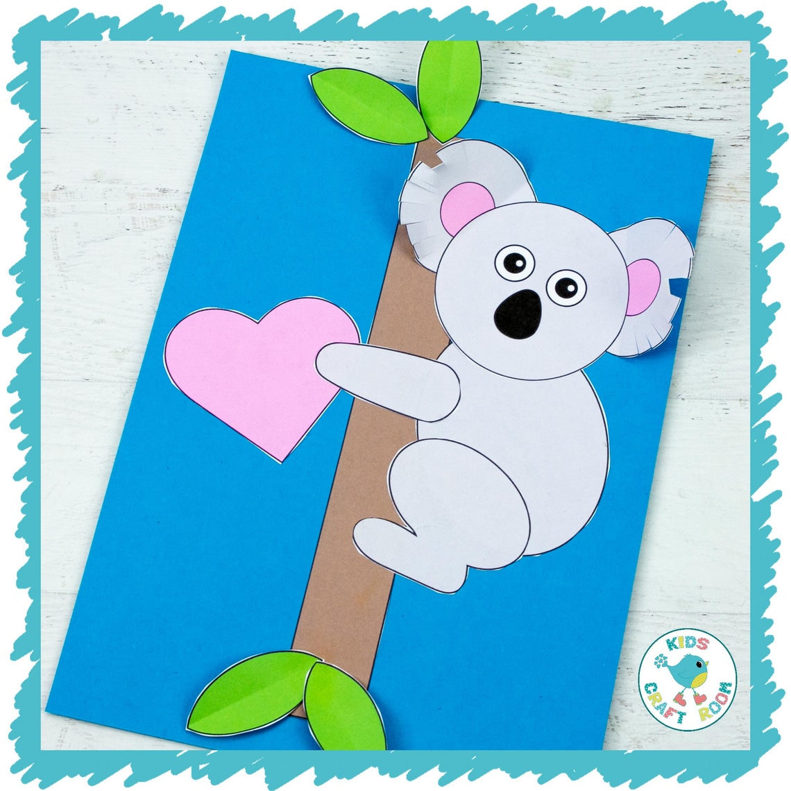 3D Koala Craft Template for Kids (PDF) - Etsy