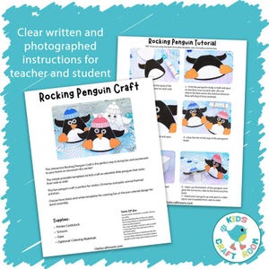 Rocking Penguin Craft - Polar Animal Activity - Winter Craftivity for ...