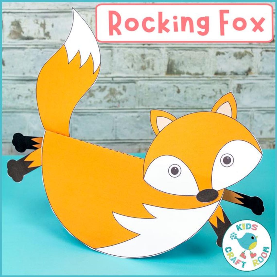 Rocking Fox Craft for Kids - Etsy