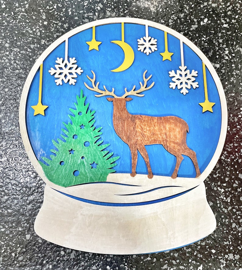 Snow Globe Scenes Signs - Etsy