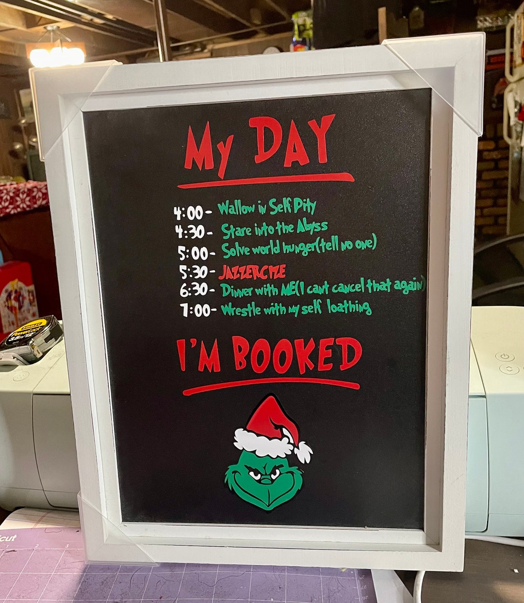 Grinch Schedule Decor - Etsy