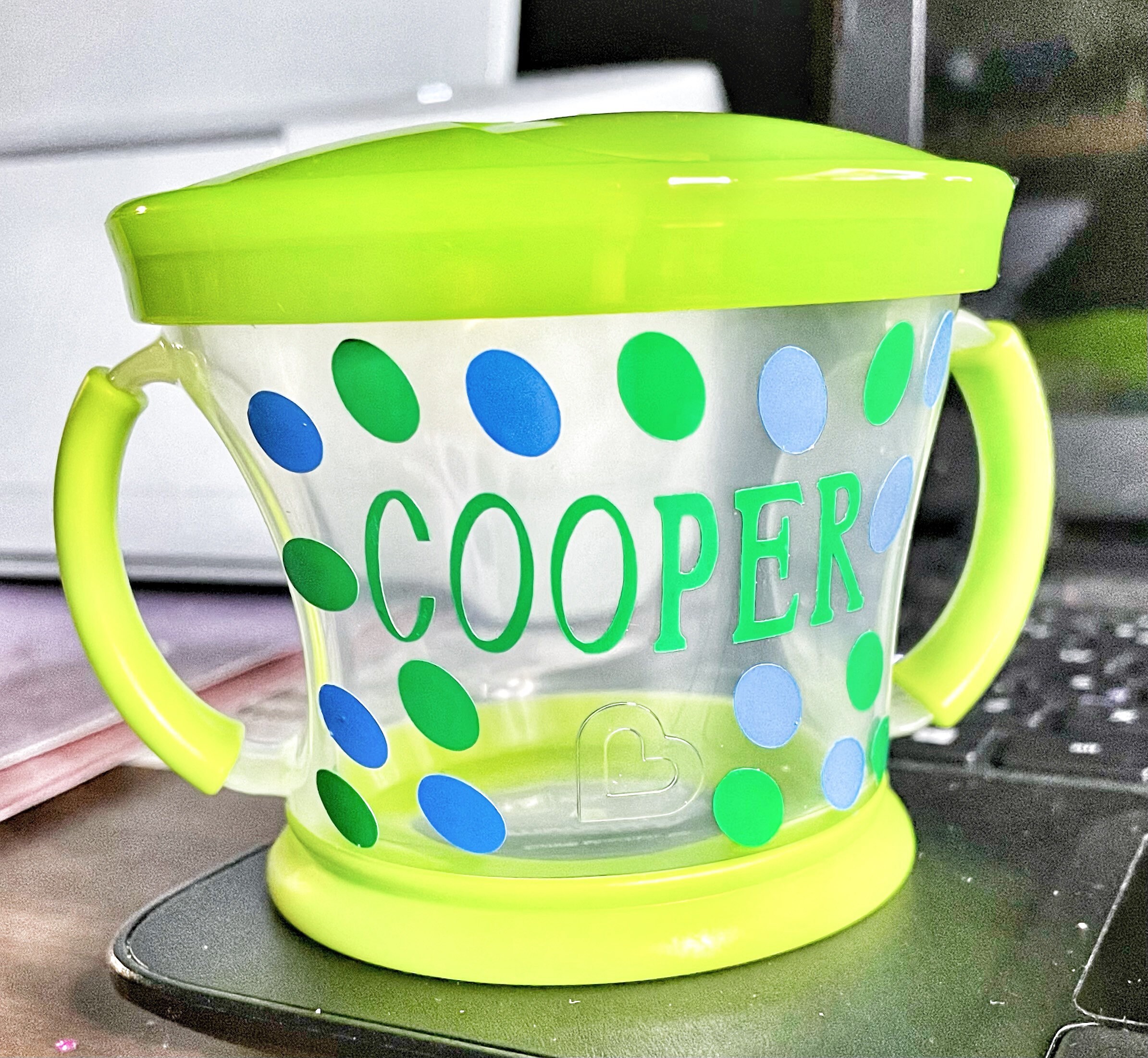 Adorable Custom Kid Snack Cup - Personalized Bpa-free Toddler Snack ...