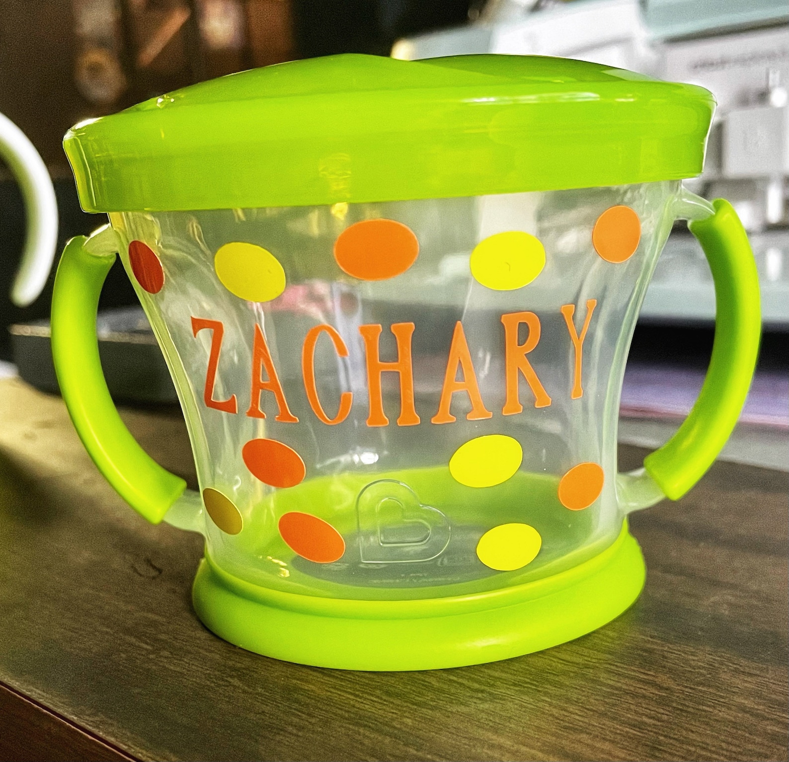 Personalized Kid Snack Cup Customizable Bpa-free Toddler Snack Holder ...