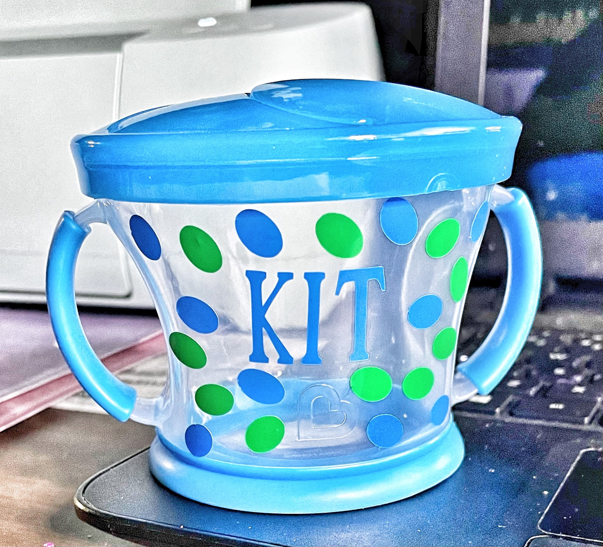 Adorable Custom Kid Snack Cup - Personalized Bpa-free Toddler Snack ...