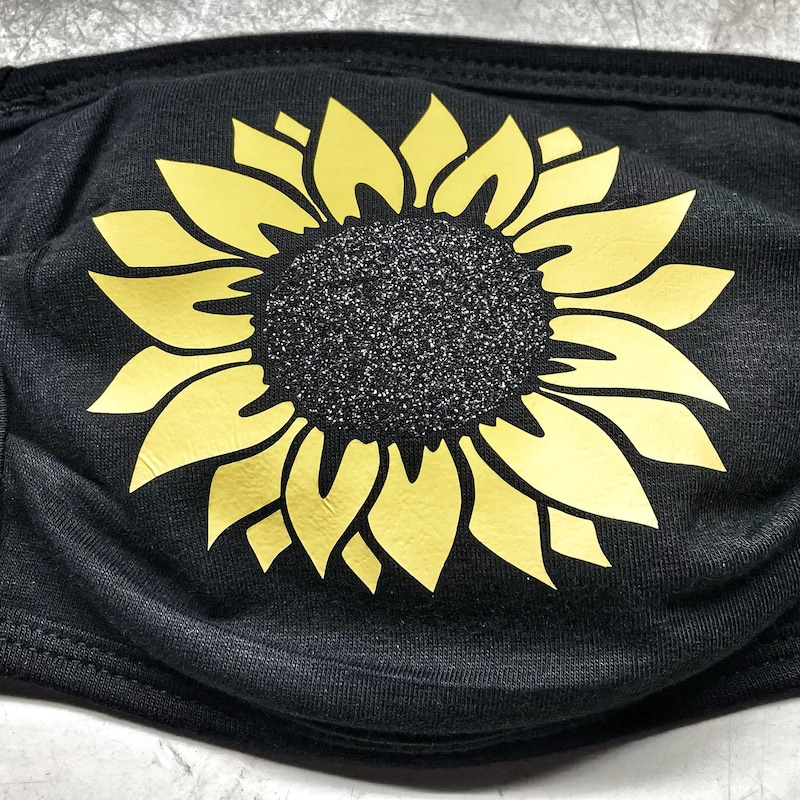 Sunflower Face Mask - Etsy