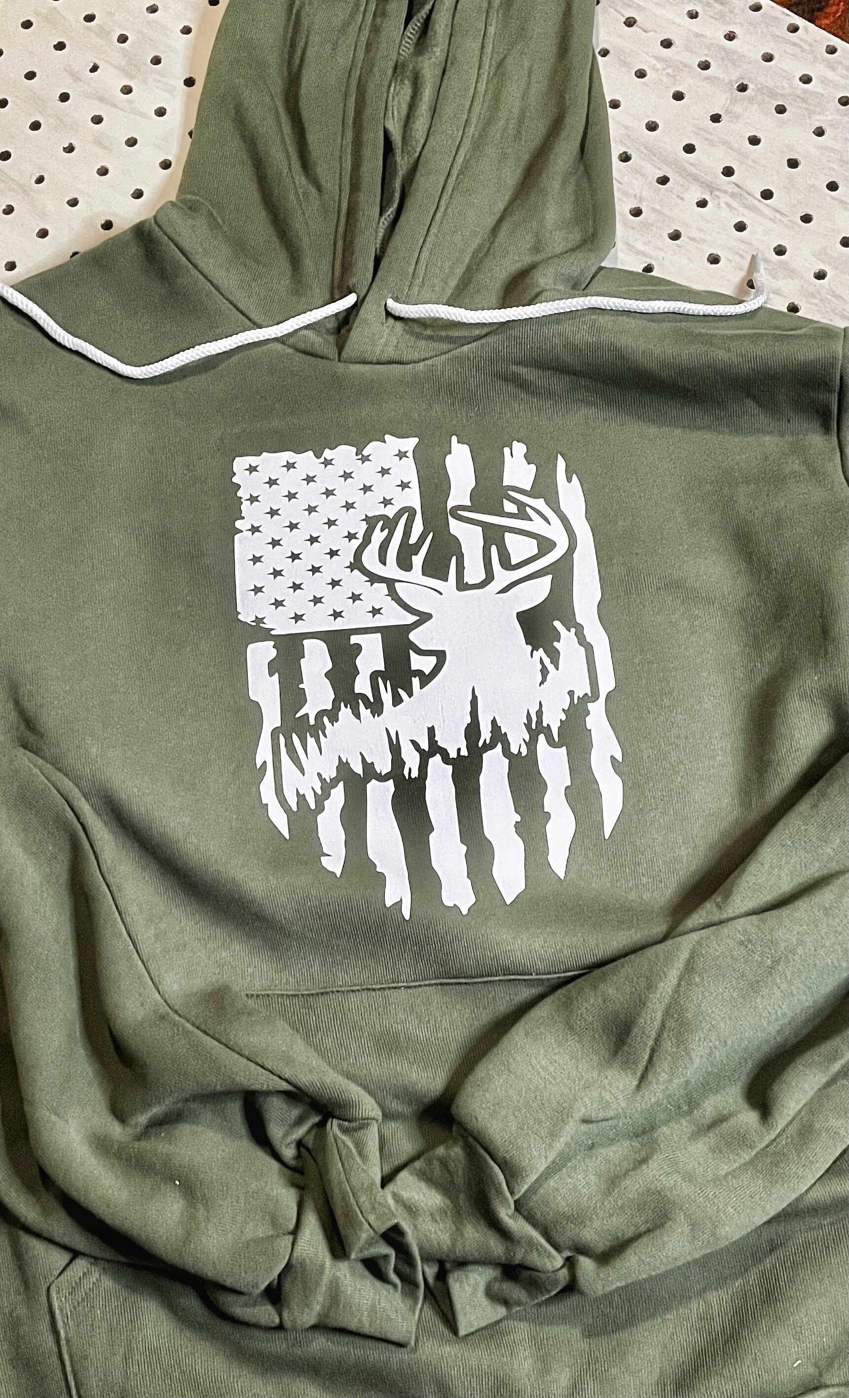 Deer American Flag Hoodie - Etsy