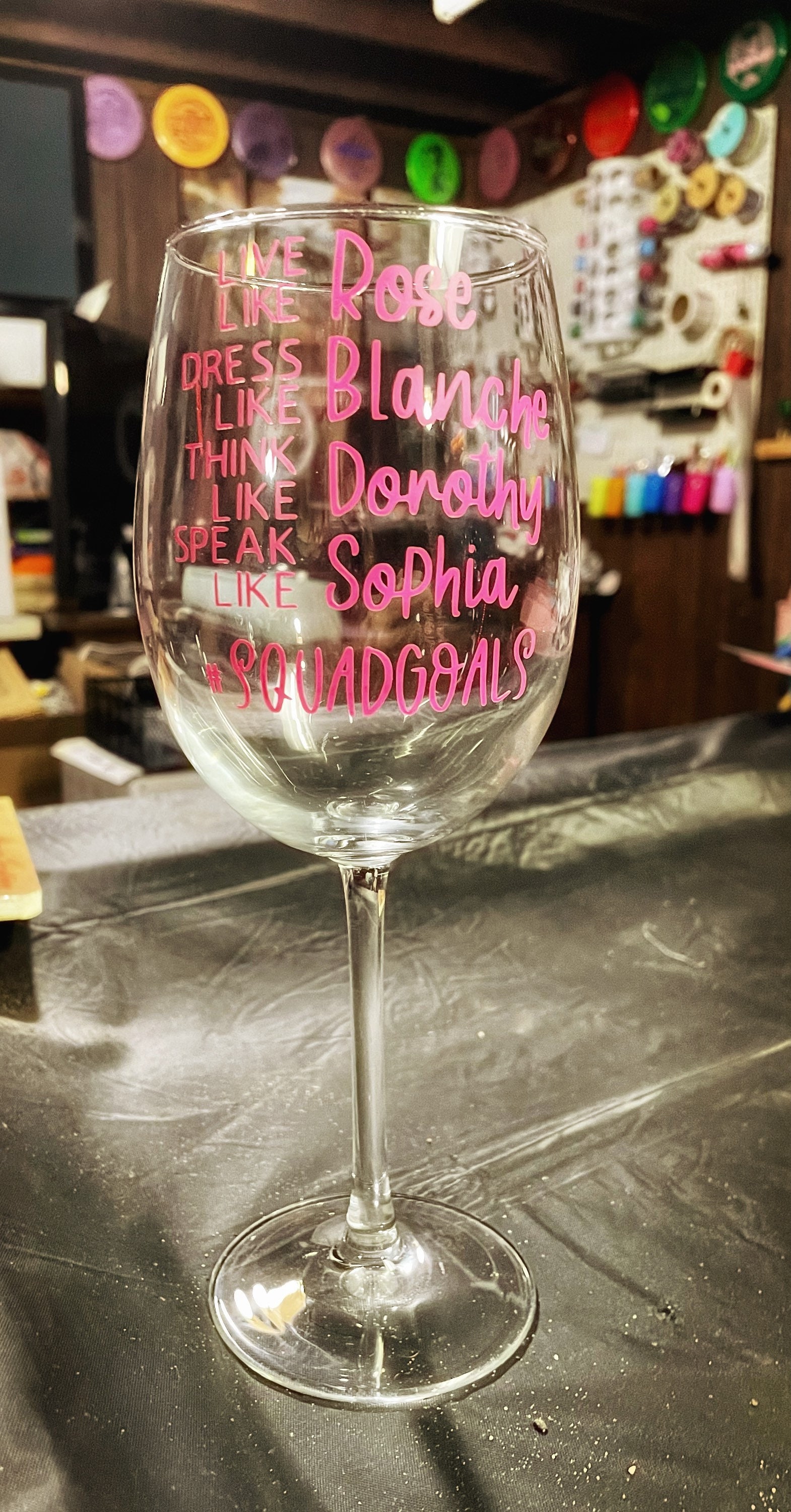 Golden Girls Wine Glass - Etsy