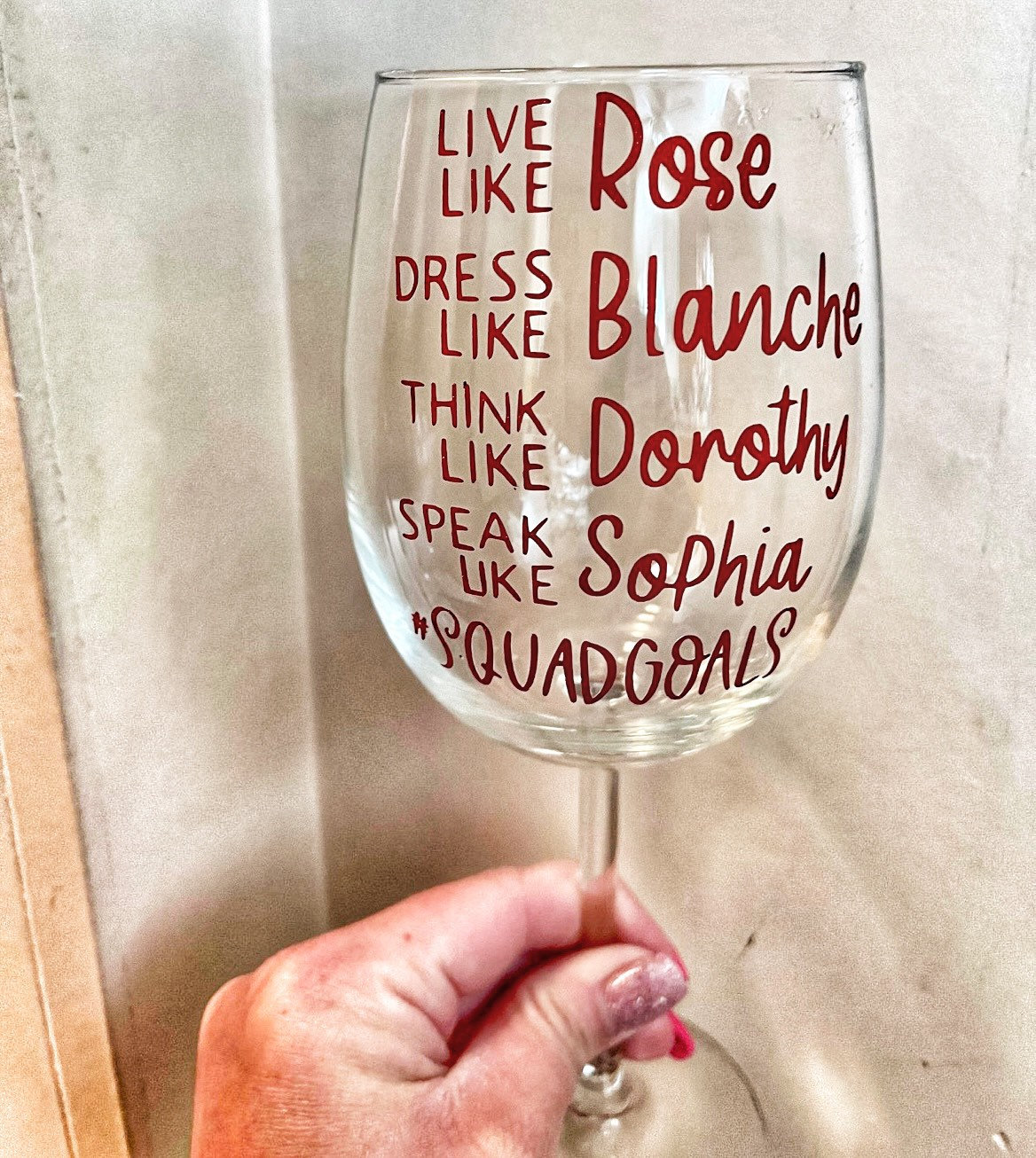 Golden Girls Wine Glass - Etsy