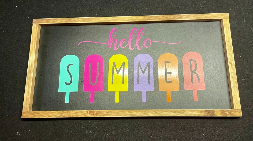 Hello Summer Popsicle Signs - Etsy