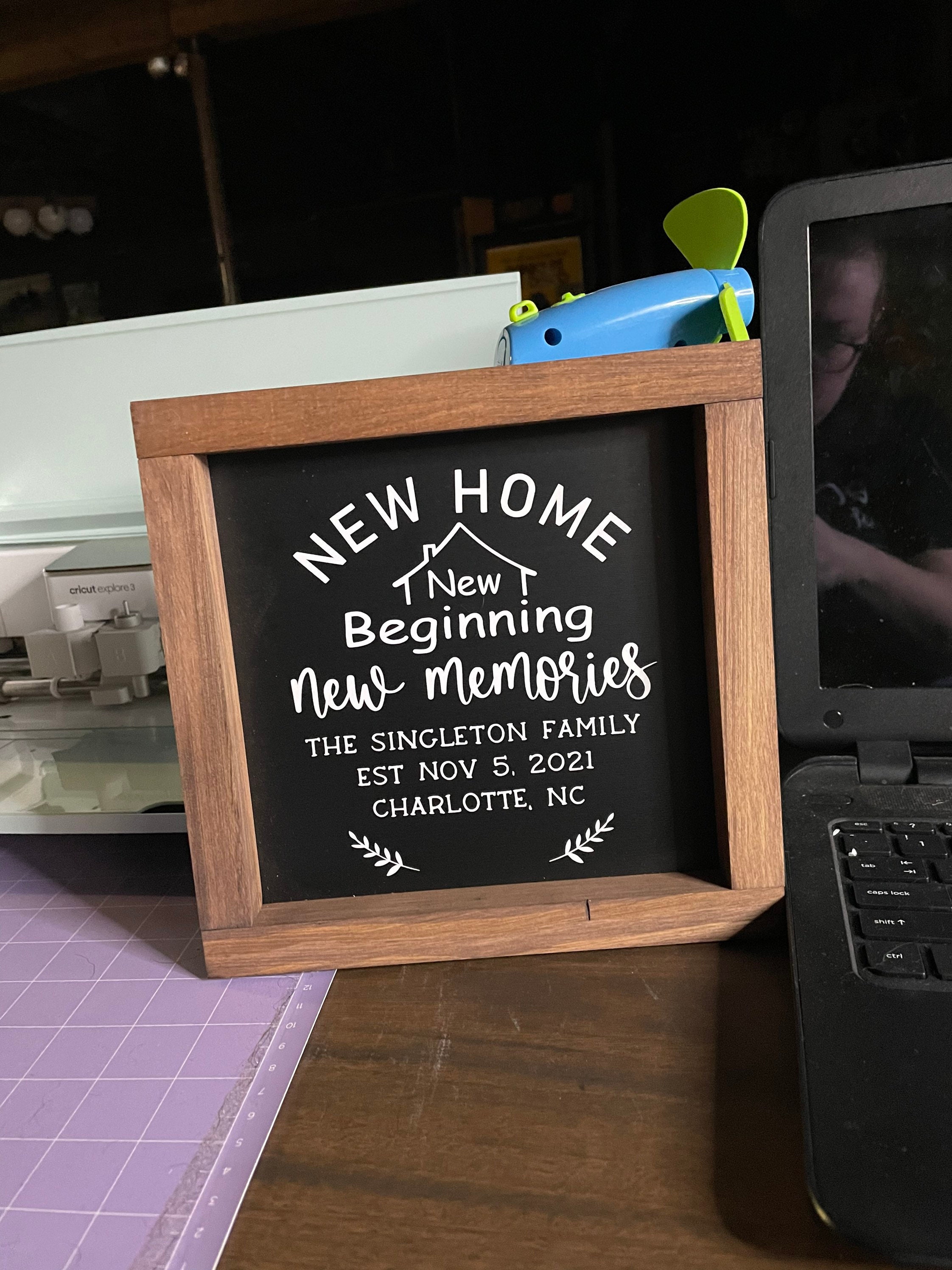 New Home Farmhouse Sign - Etsy