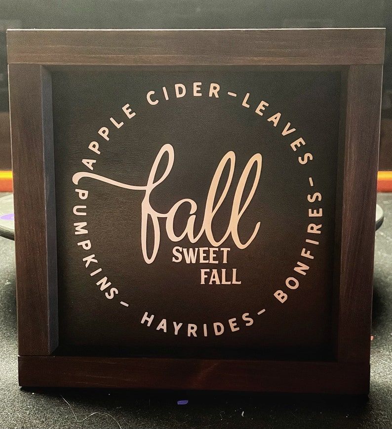 8x8 Fall Signs - Etsy
