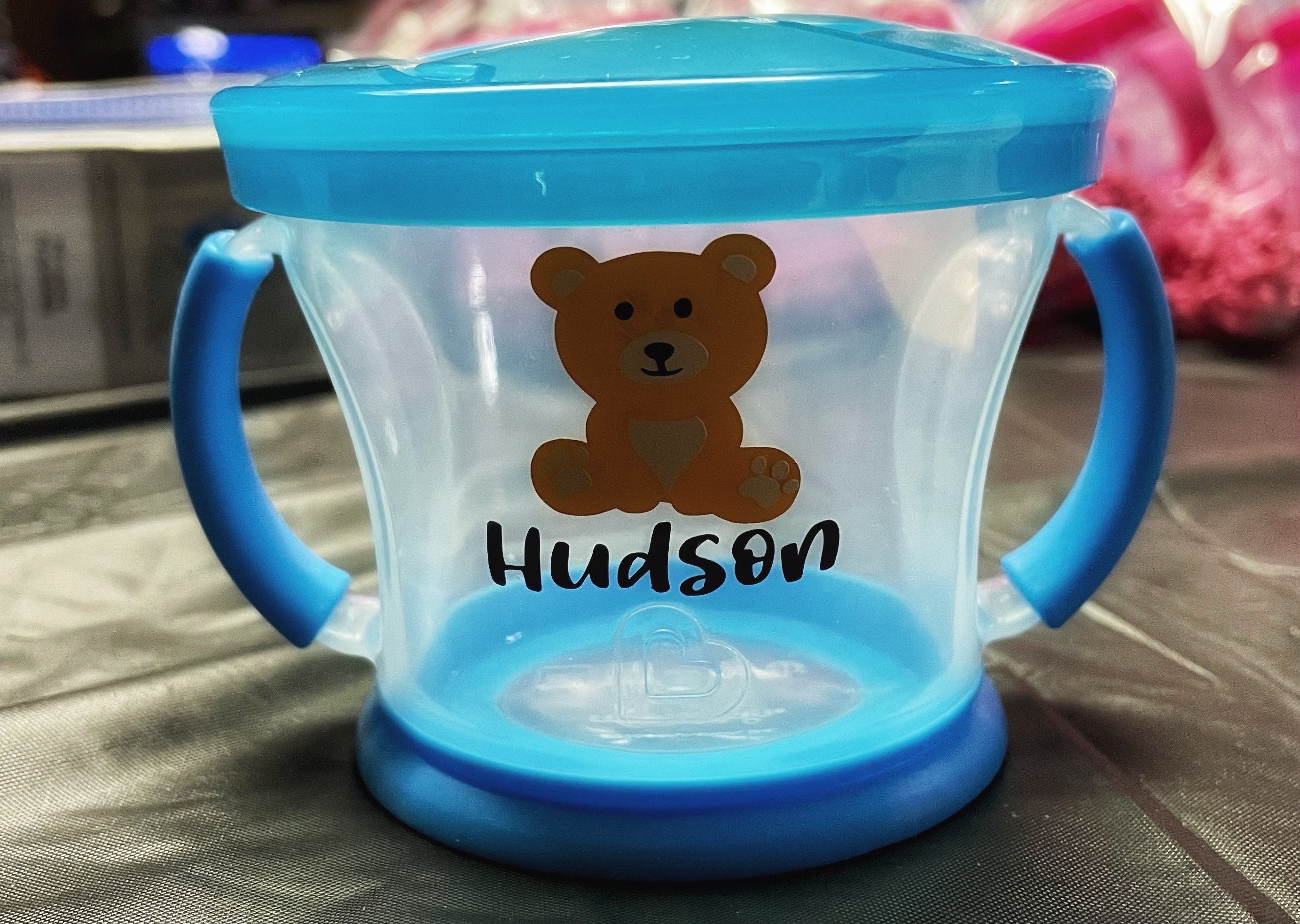 Personalized Teddy Bear Snack Cup - Etsy