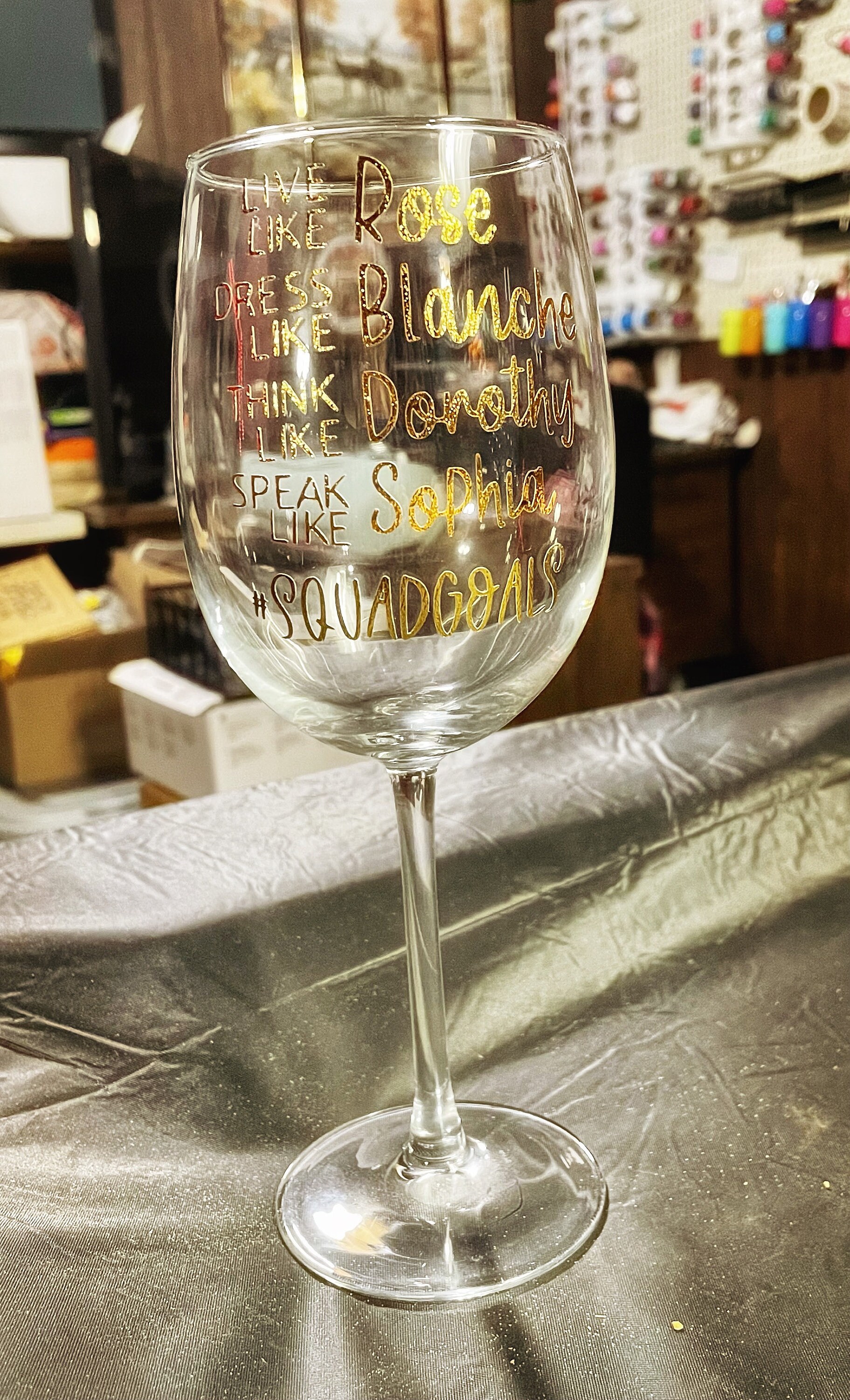 Golden Girls Wine Glass - Etsy