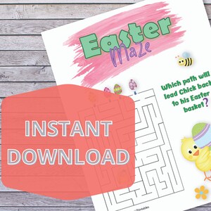 EASTER GAMES for Kids | Printable | Maze | Egg Coloring | Word Search ...