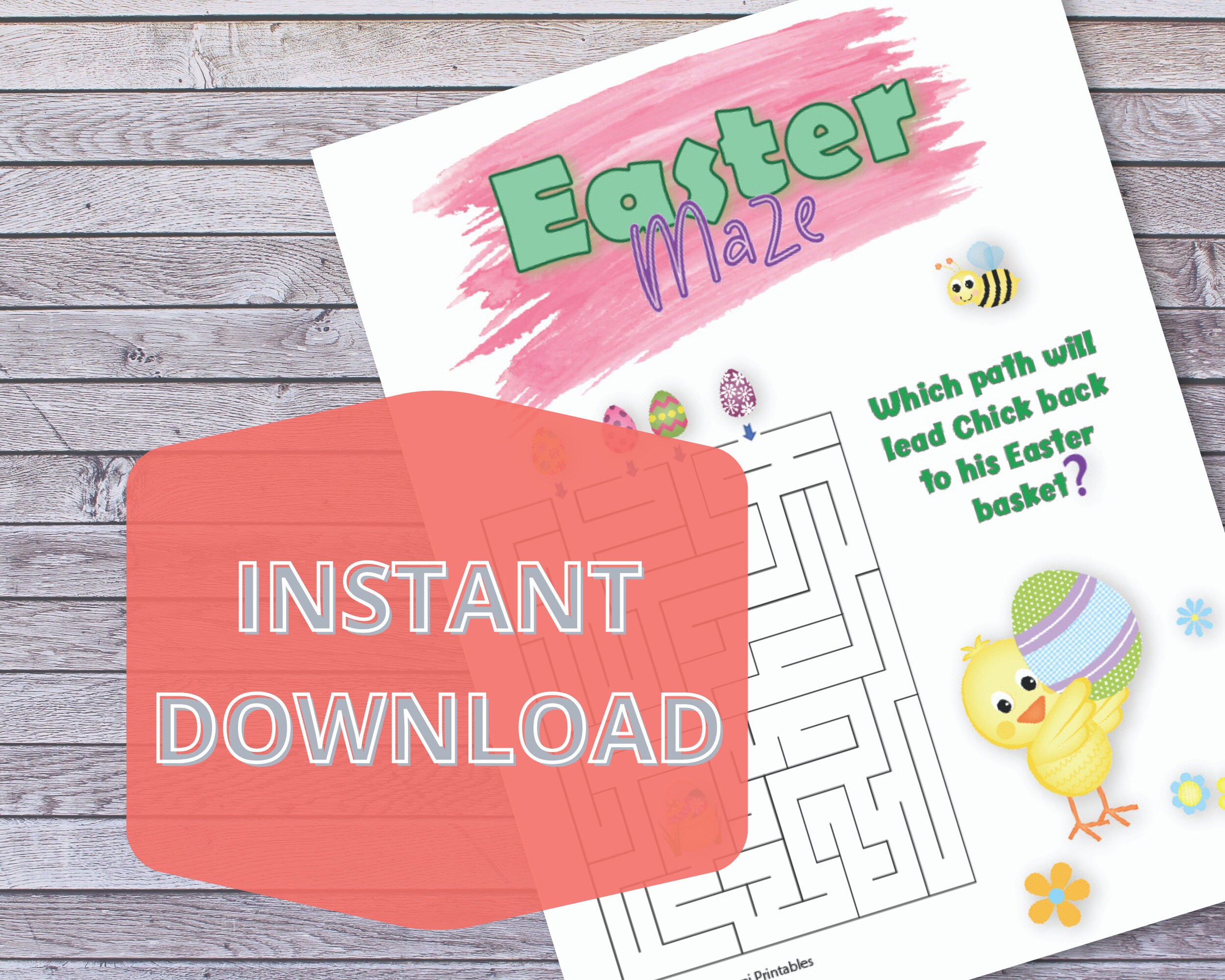 EASTER GAMES for Kids Printable Maze Egg Coloring Word Search Egg Hunt ...