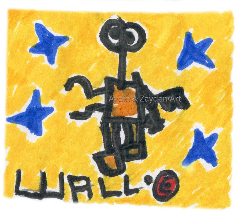 Wall-e Actual Kids Drawing - Etsy