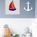 Nautical Nursery Decor | Anchor Art Print | Kids Bathroom Decor | Ocean ...