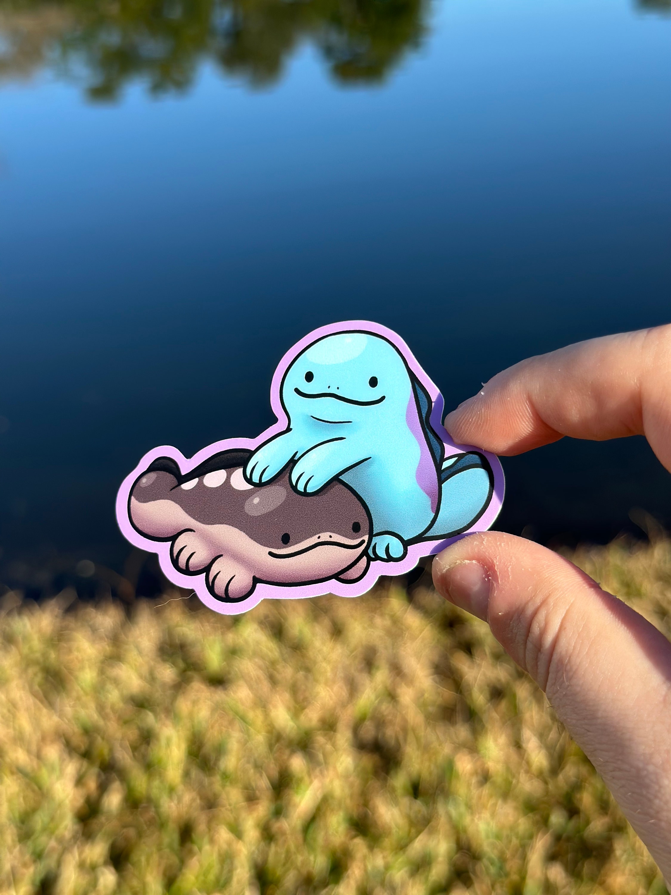 Pokemon Stickers Wooper, Clodsire, Paldean Wooper, and Quagsire - Etsy
