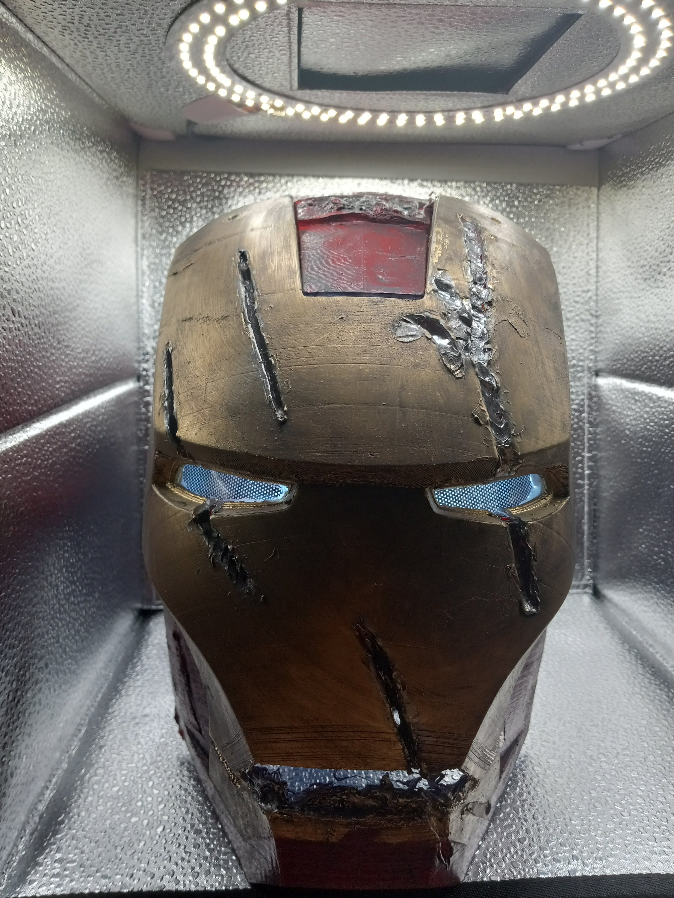 Iron Man Mark 3 Battle Damaged Helmet, 3d Printed Cosplay - Etsy
