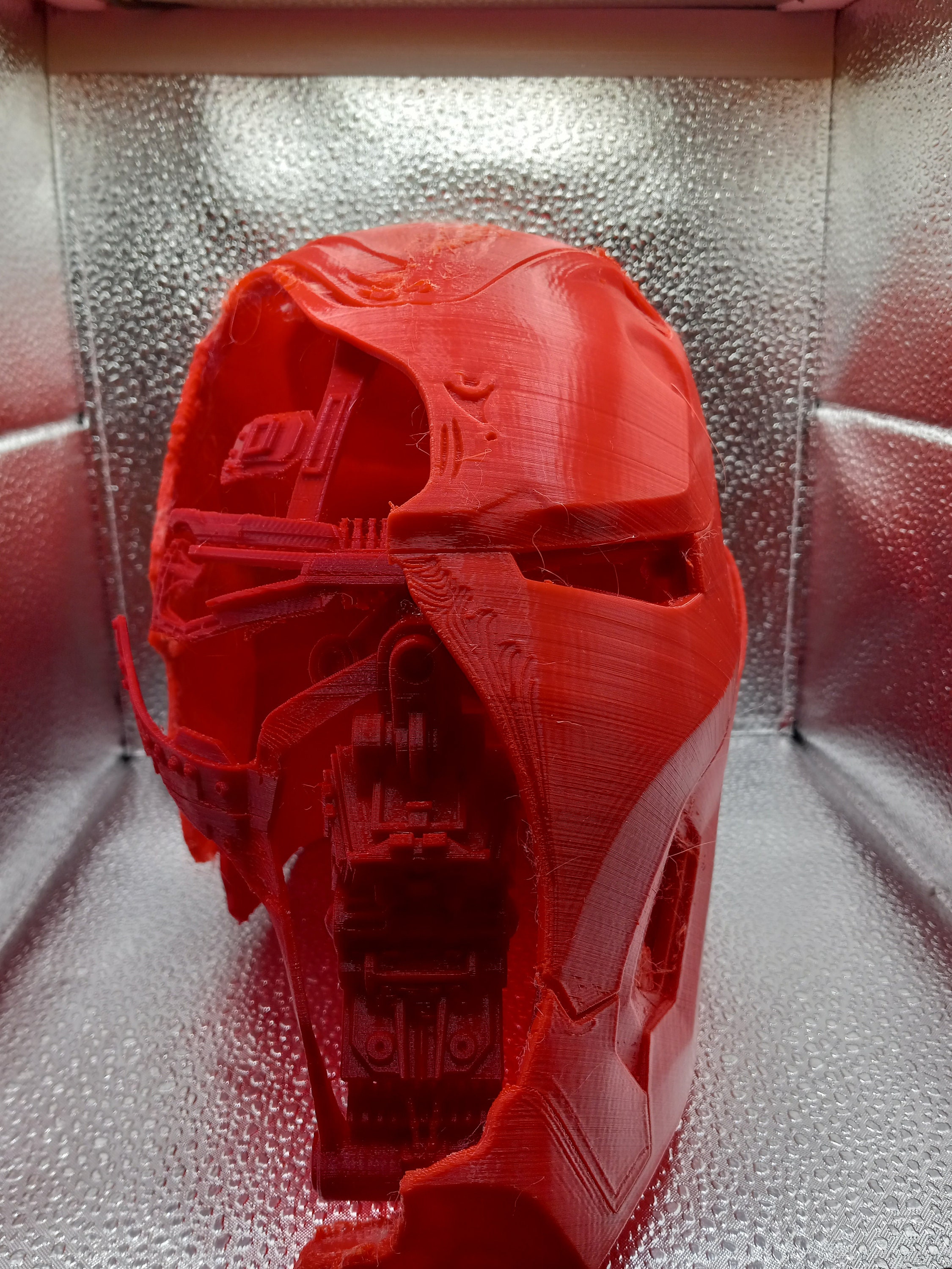 Iron Man Mark 50 Battle Damaged Helmet Raw Print - Etsy