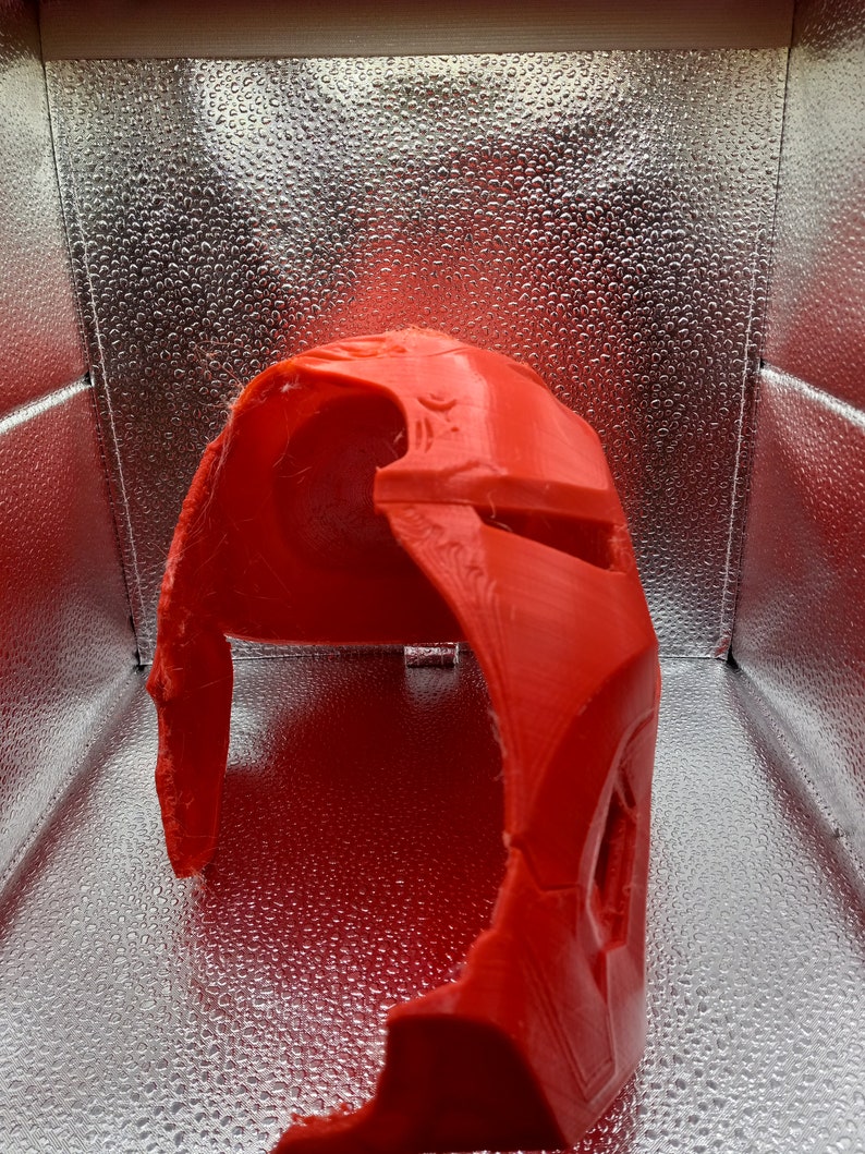 Iron Man Mark 50 Battle Damaged Helmet Raw Print | Etsy
